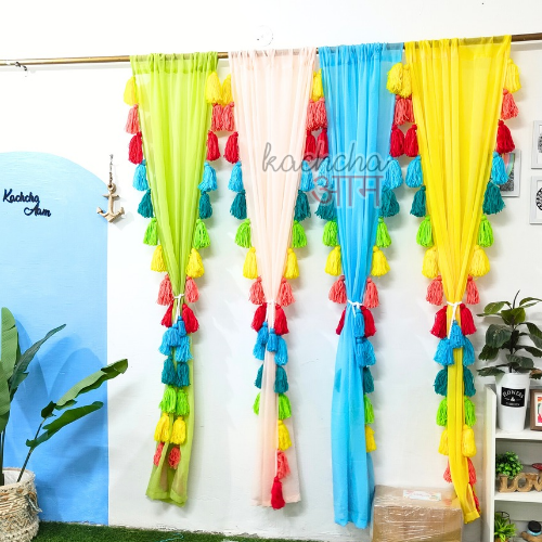 Tassel Curtains – KACHCHA AAM