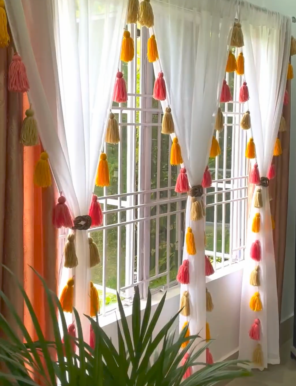 Tassel Curtains – KACHCHA AAM